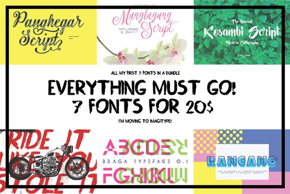CreativeMarket - Everything Must Go - Font Bundle | SoftArchive