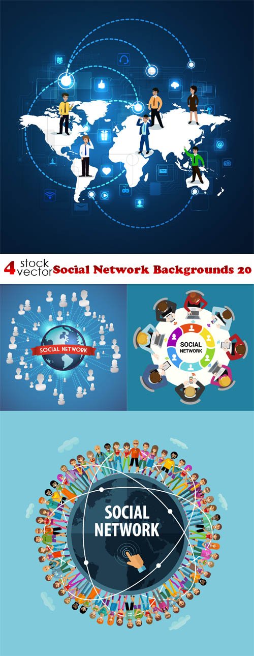 Vectors - Social Network Backgrounds 20 | SoftArchive