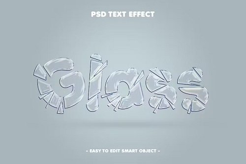 Transparent Shattered Glass Psd Text Effect - STXMGD8 | SoftArchive