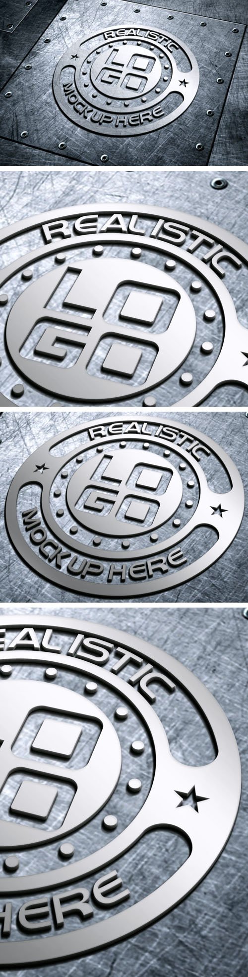 Silver Steel Logo PSD Mockup Template | SoftArchive