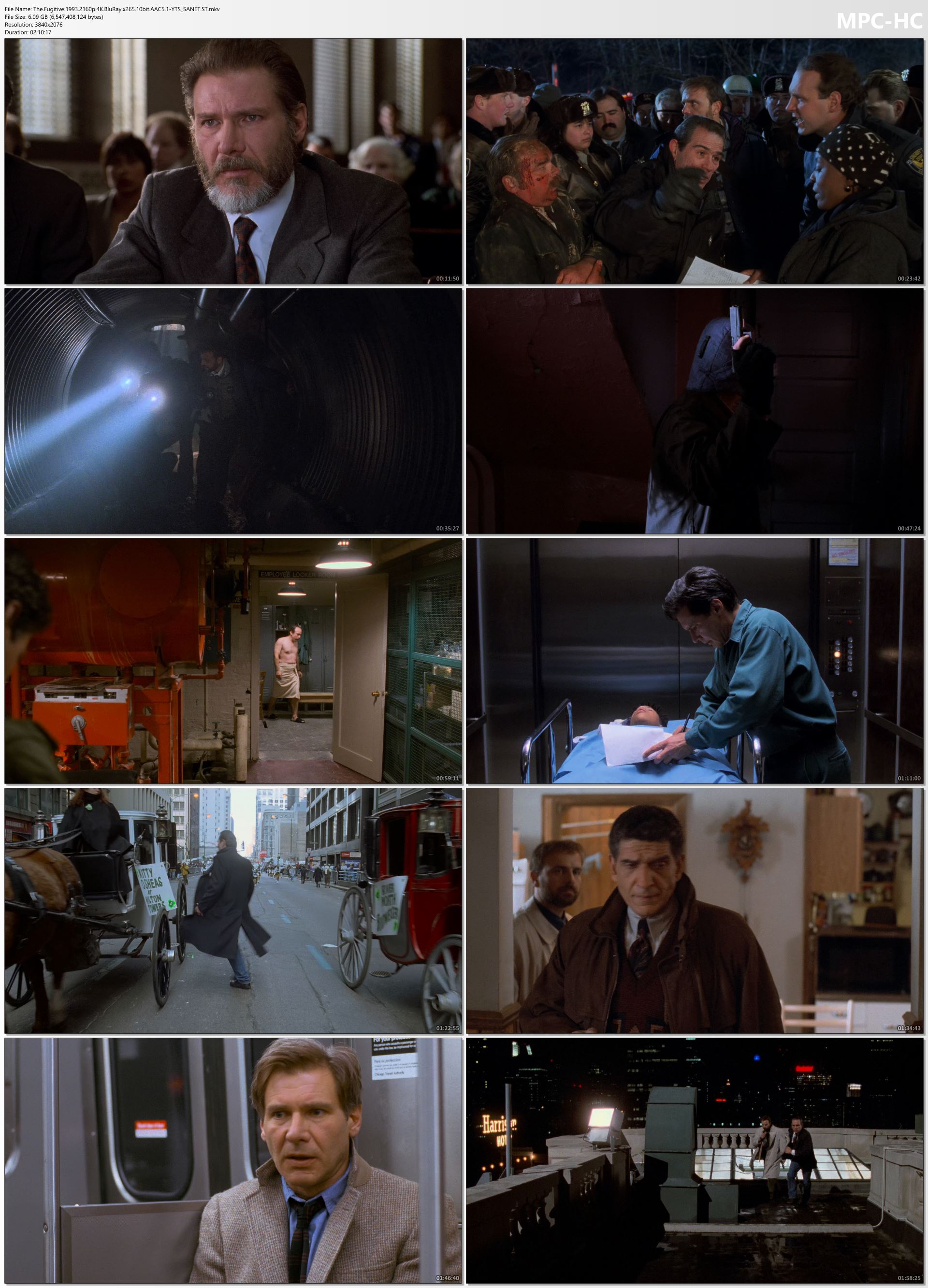 The Fugitive 1993 2160p 4K BluRay x265 10bit AAC5.1-YTS | SoftArchive