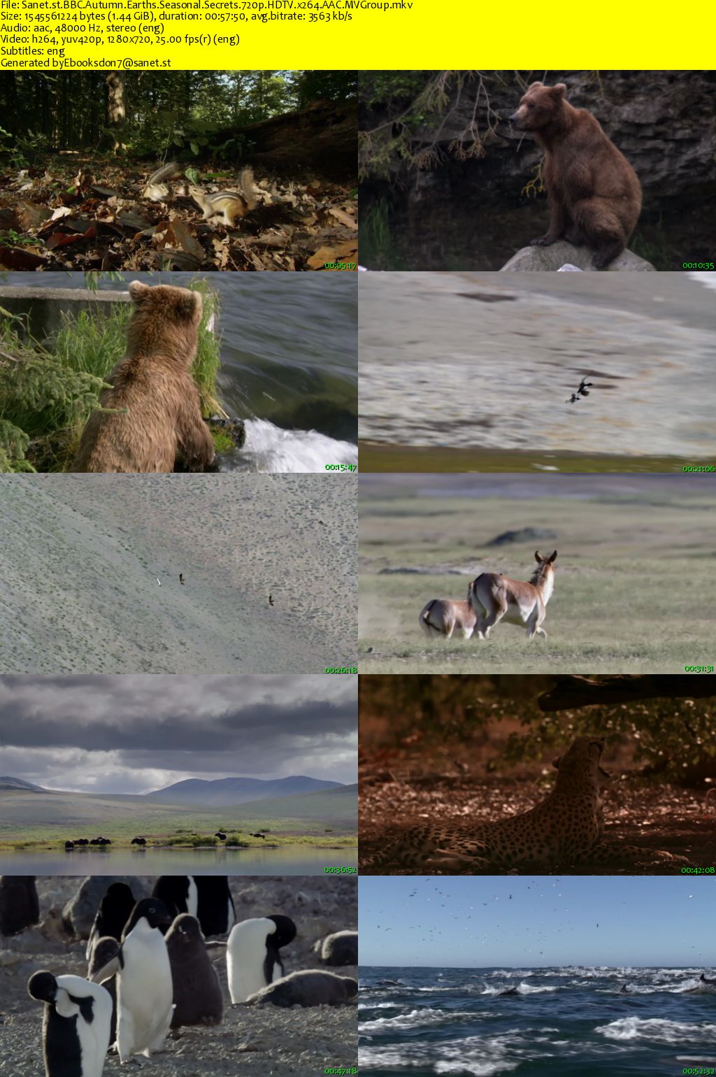 BBC - Autumn: Earth's Seasonal Secrets (2016) 720p HDTV x264 AAC ...