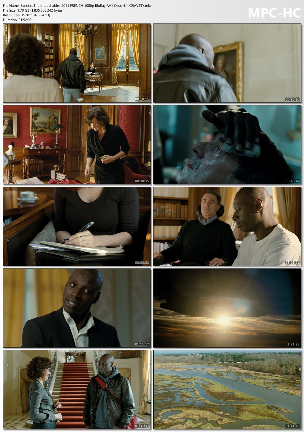 The Intouchables 2011 FRENCH 1080p BluRay AV1 Opus 5.1-GRAV1TY ...