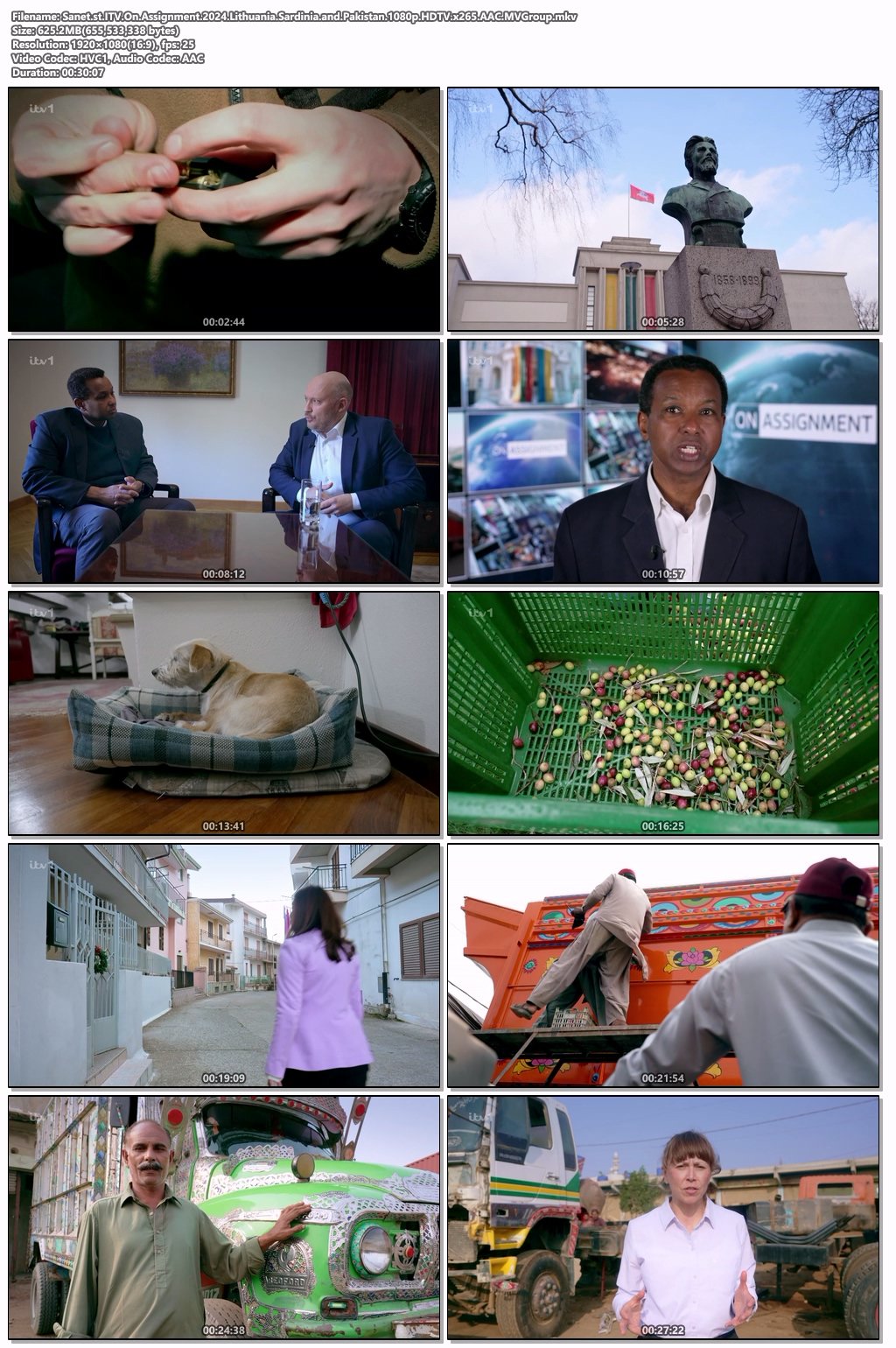 ITV On Assignment - Lithuania, Sardinia and Pakistan (2024) 1080p HDTV ...