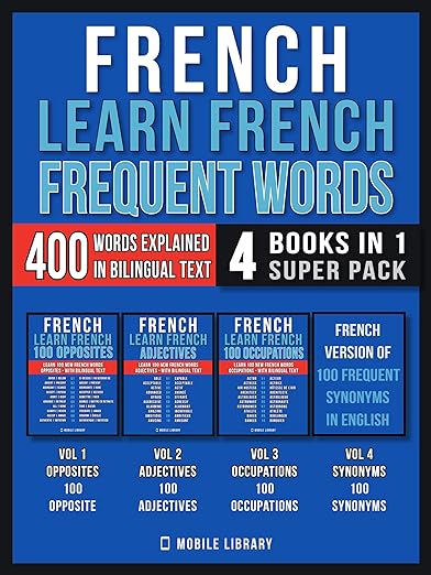 French - Learn French - Frequent Words (4 Books in 1 Super Pack ...