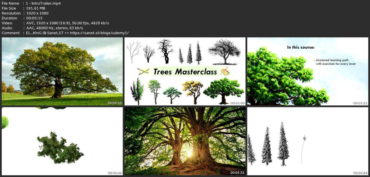 How To Draw/Paint Any Tree - Full Masterclass With Exercises | SoftArchive