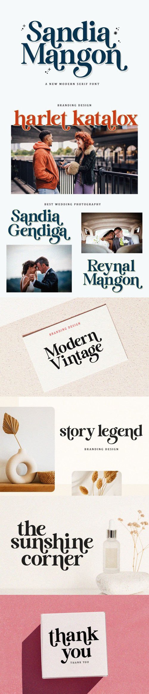 Sandia Mangon - Modern Serif Font | SoftArchive