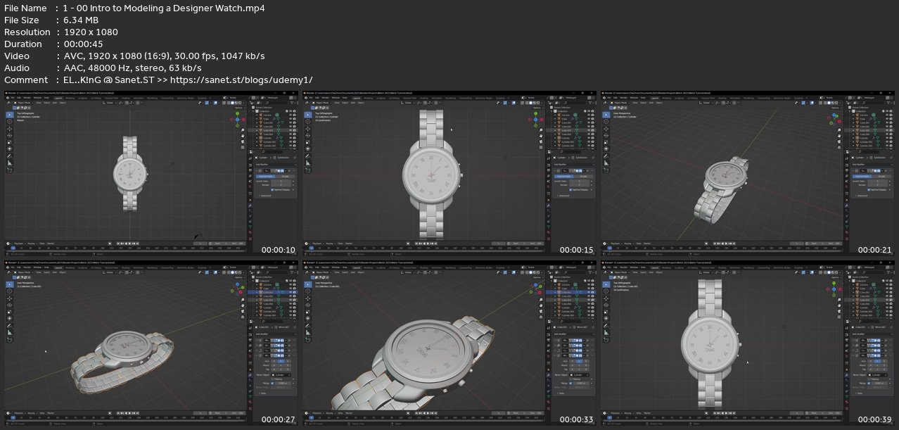 Designing A Detailed 3D Watch In Blender 3.3 | SoftArchive