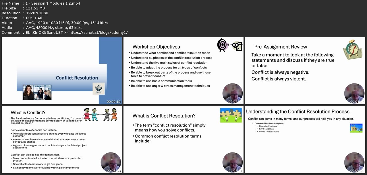 Conflict Resolution Course | SoftArchive