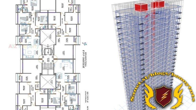 G+25 storey Residential Building Design in ETABS 21 | SoftArchive