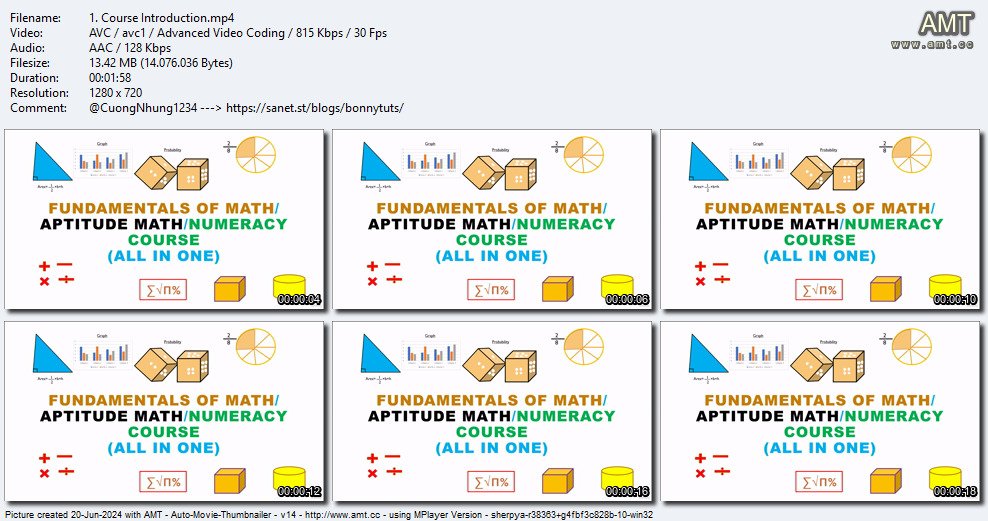 Fundamentals of Math, Aptitude Math, Numeracy | SoftArchive