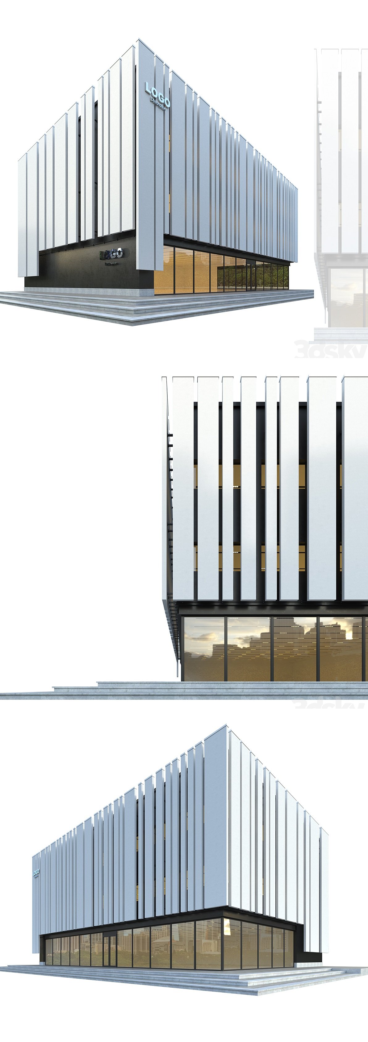 3dsky - Modern Commercial Building No 2 5430243 - 3D Model | SoftArchive