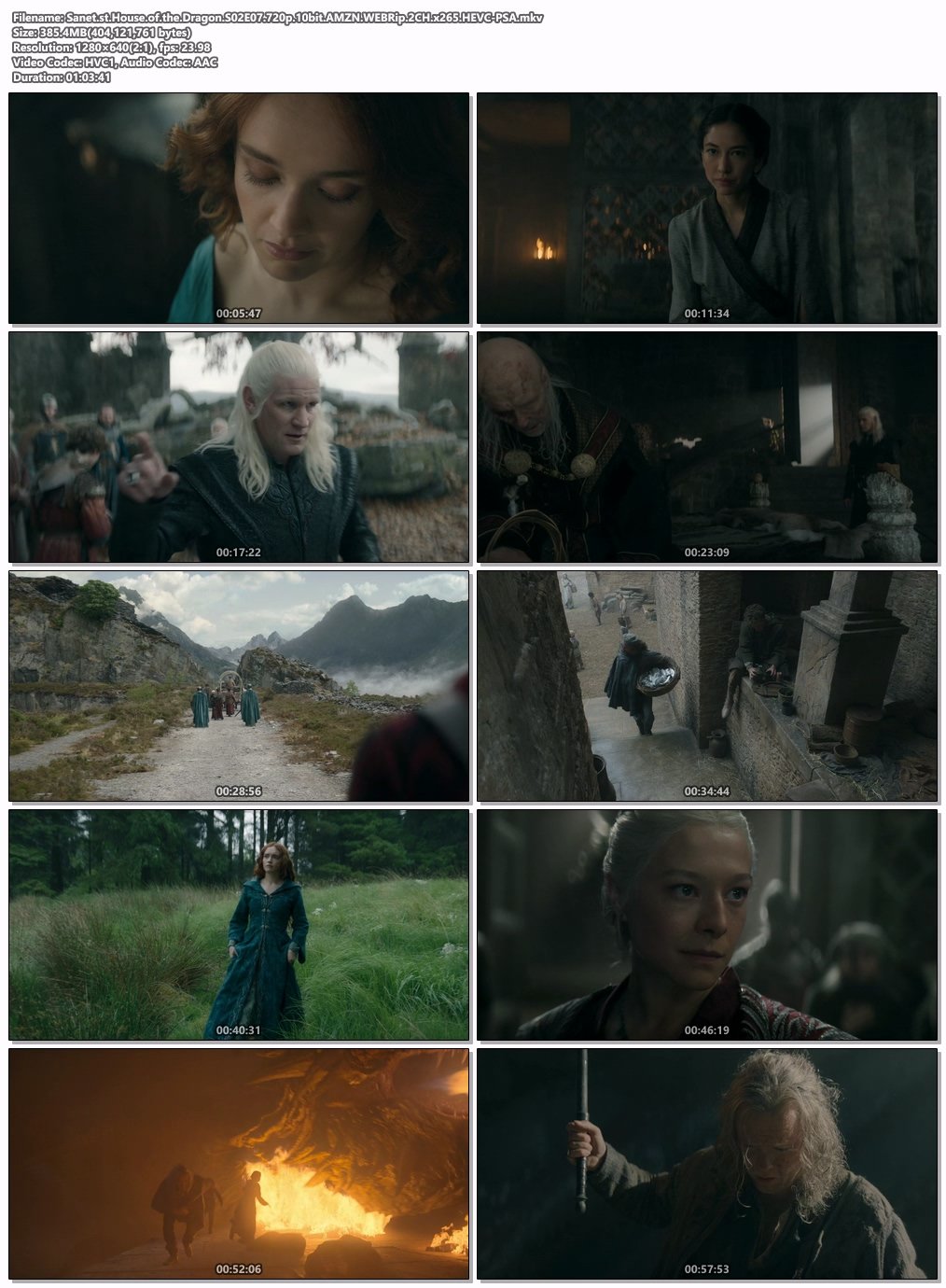 House of the Dragon S02E07 720p 10bit AMZN WEBRip 2CH x265 HEVC-PSA ...
