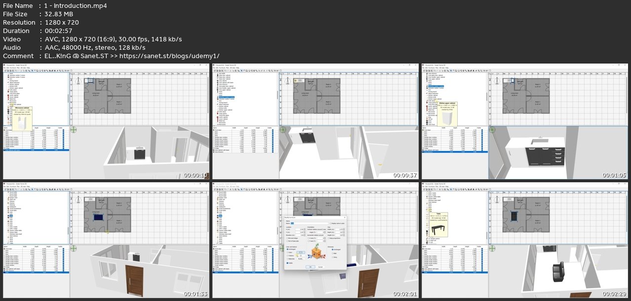 Sweet Home 3D The Complete Course | SoftArchive