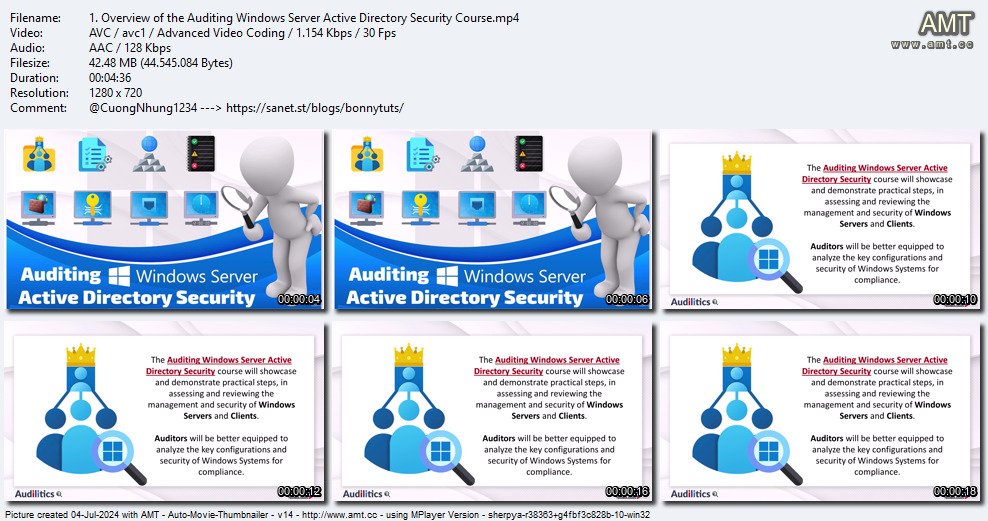 Auditing Windows Server Active Directory Security Course | SoftArchive