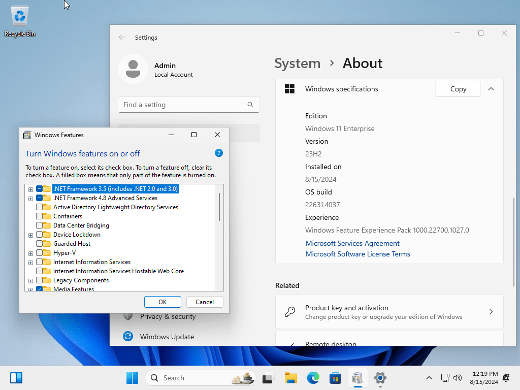 Windows 11 Enterprise 23H2 Build 22631.4037 (No TPM Required ...