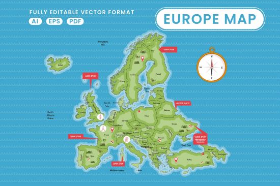 EE - Europe Map Illustration 5ANHQAW | SoftArchive