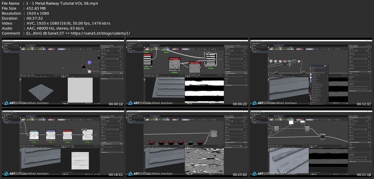 Mastering Metal Railway With Pebbles: Substance Designer Tut | SoftArchive