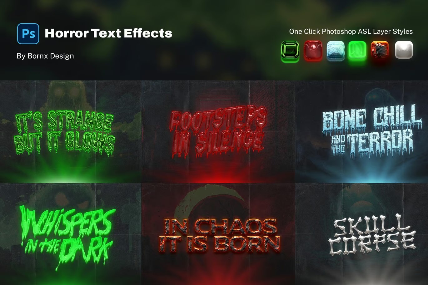 Horror Text Effects Photoshop - 285354182 | SoftArchive