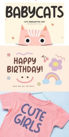 CF - Baby Cats Font 91880662 | SoftArchive