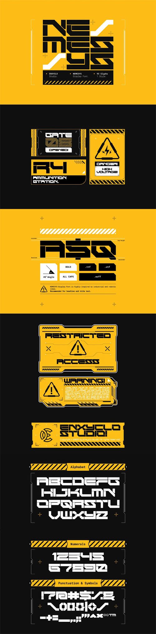 NEMESYS - Futuristic Cyberpunk Font - SoftArchive