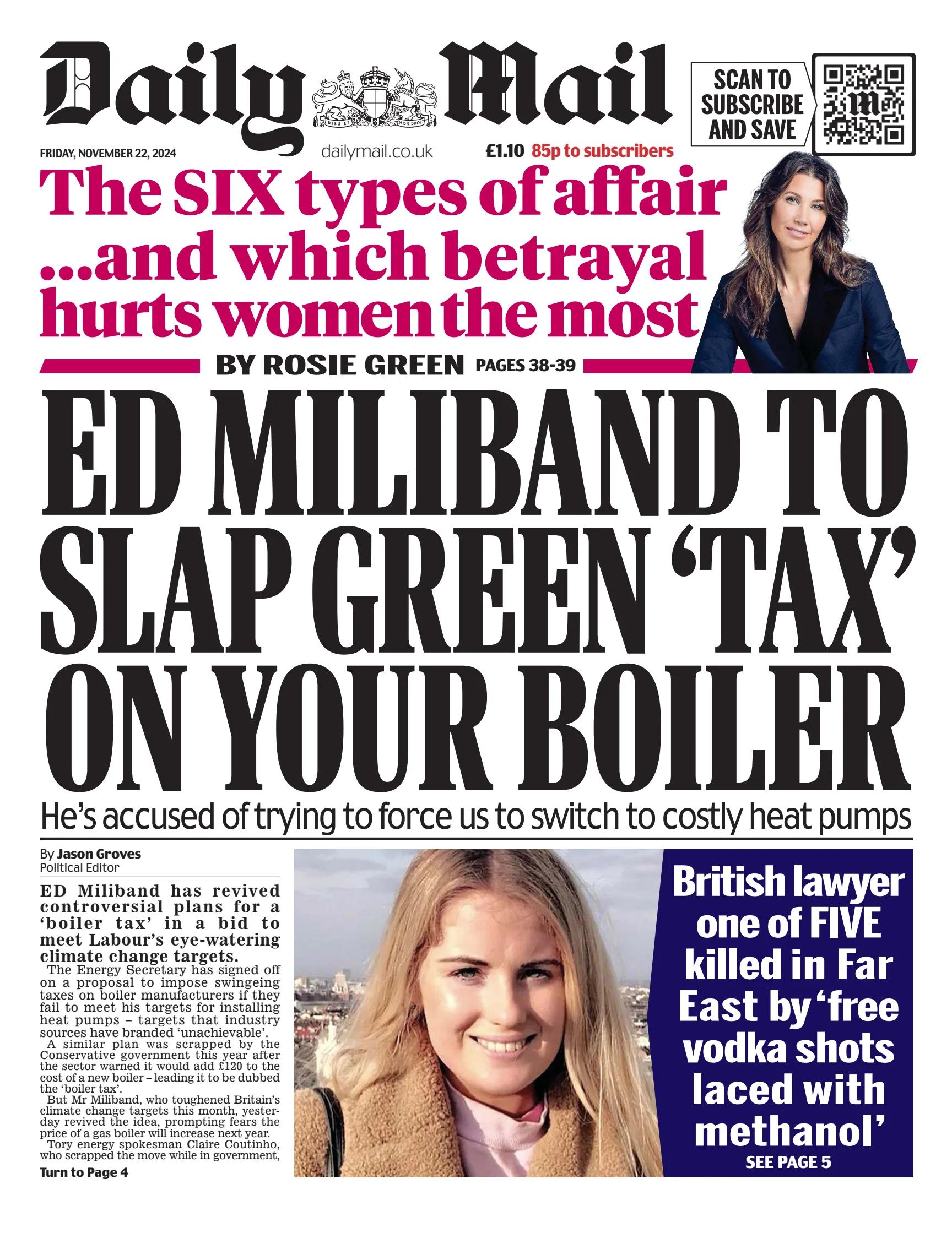 Daily Mail - 22 November 2024 - SoftArchive