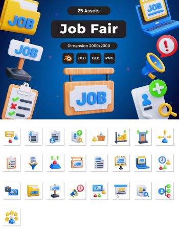 EE - Job Fair 3D Icons YQUA8SM | SoftArchive