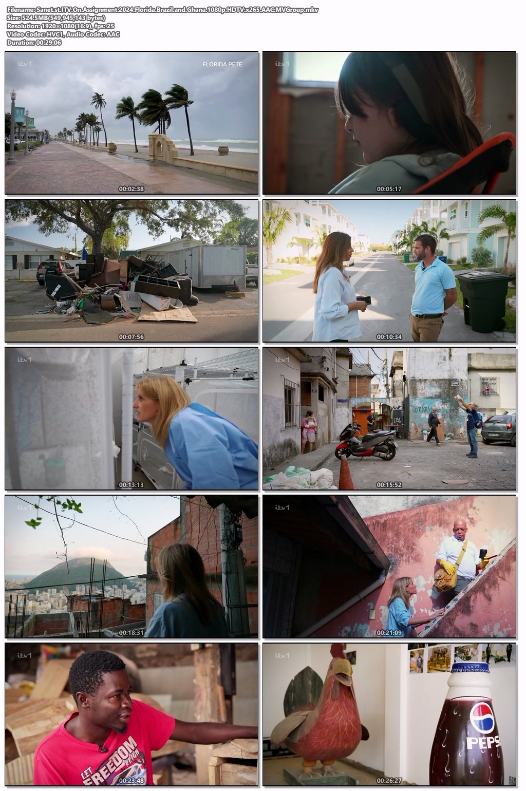 ITV On Assignment - Florida, Brazil and Ghana (2024) 1080p HDTV x265 ...