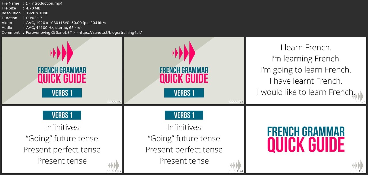 French Grammar - Quick Guide - Verbs 1 | SoftArchive