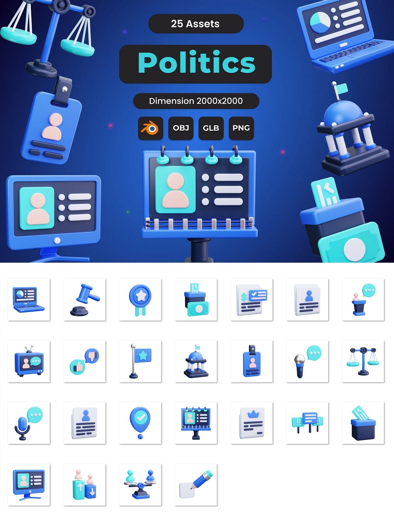 EE - Politics 3D Icons 57UPQ2N | SoftArchive