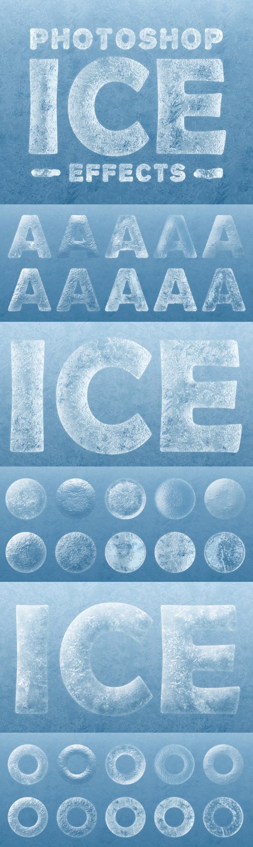 10 Photoshop Ice Style Effects for Text & Shapes | SoftArchive