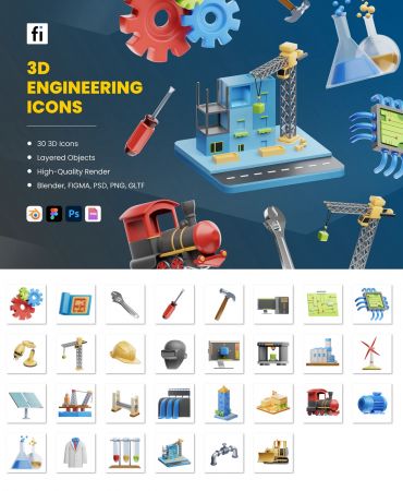 EE - 3D Engineering Icons ST5HN7Q | SoftArchive