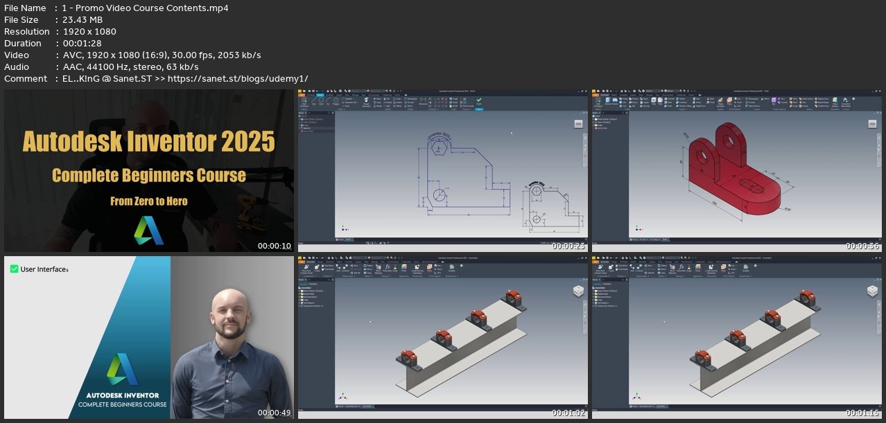 Autodesk Inventor 2025 - Complete Beginners Guide | SoftArchive