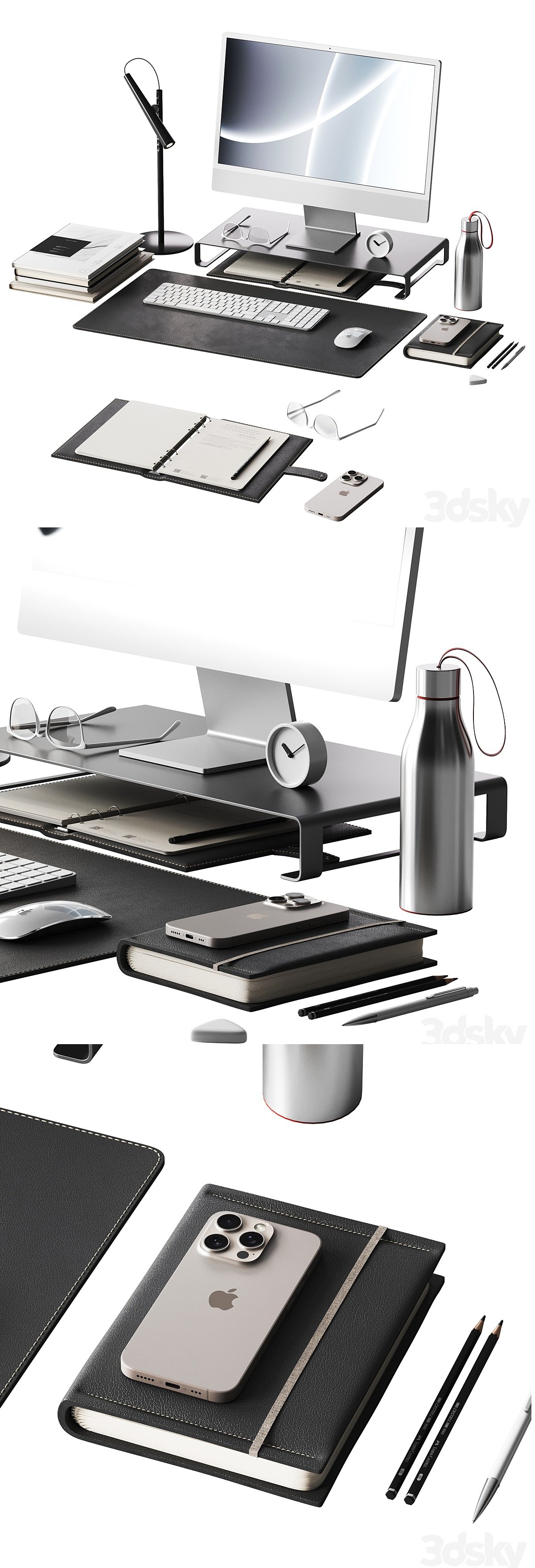 3dsky - Decor for the workplace with a set of Apple equipment 5883844 ...