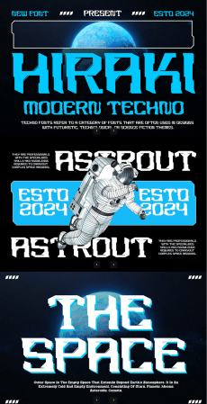 EE - Hiraki – Modern Techno Font HW6EHEX | SoftArchive