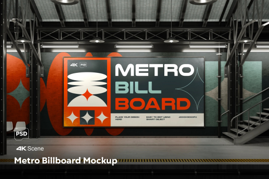 EE - Metro Station Billboard Mockup F7JDNJL | SoftArchive