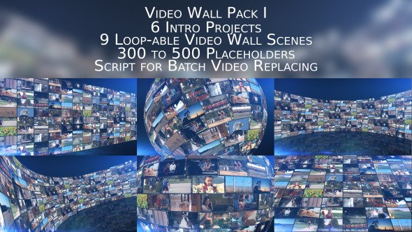 Video Wall Pack I - Project for After Effects (Videohive) | SoftArchive