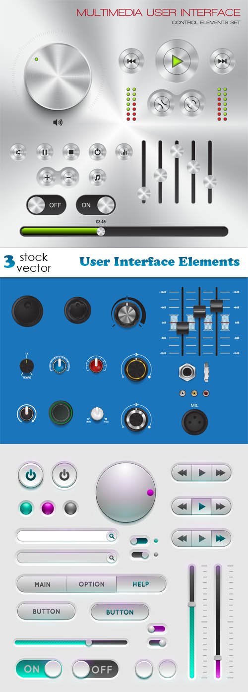 Vectors -- User Interface Elements | SoftArchive