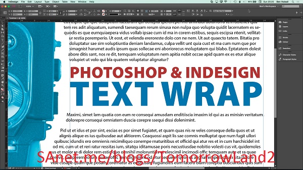 Photoshop to InDesign: Creating Image Masks for Text Wraps | SoftArchive