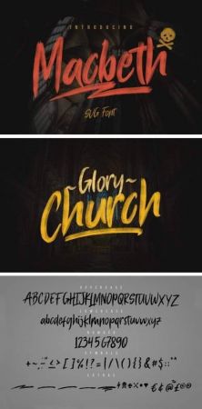 Macbeth OpenType SVG Font | SoftArchive