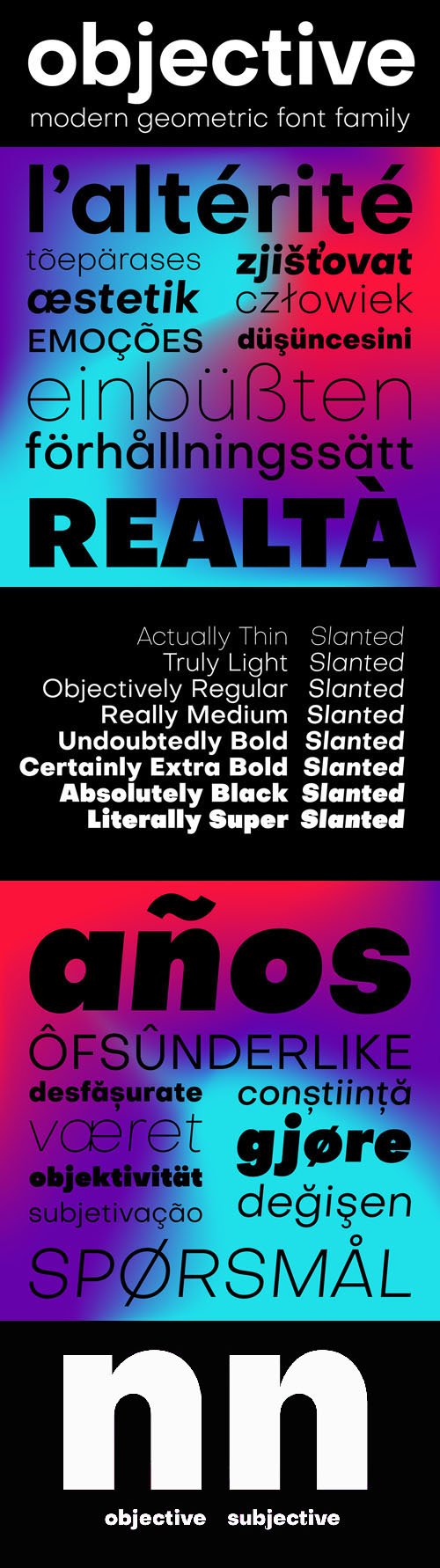 Objective Font Family (8 Weights) | SoftArchive