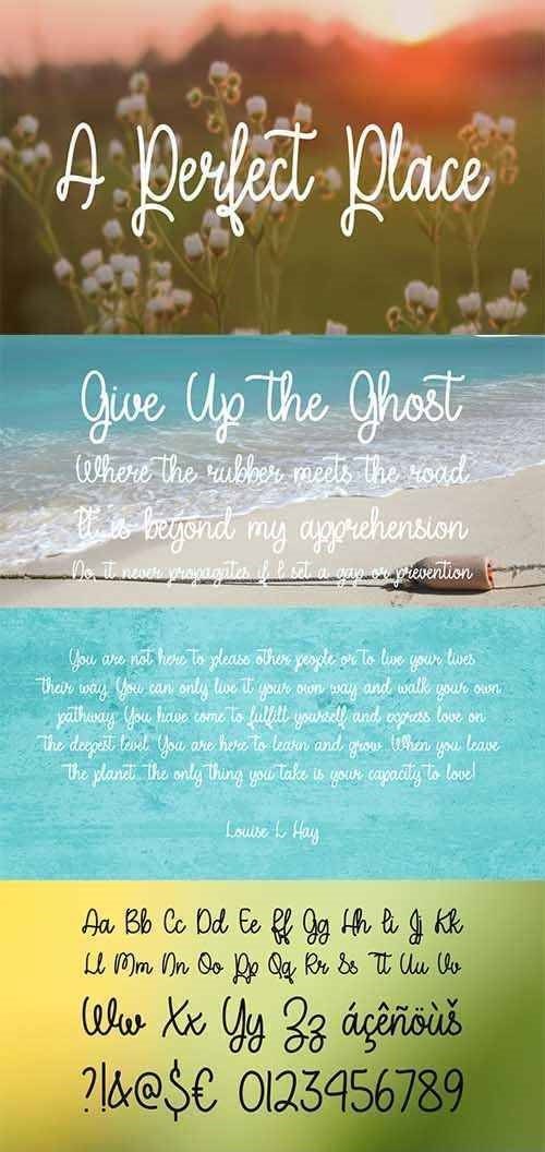 A Perfect Place Font | SoftArchive