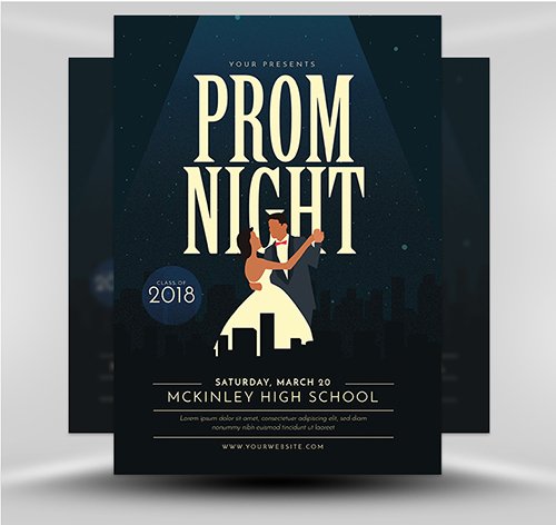 PSD Prom Night Flyer Template v4 | SoftArchive