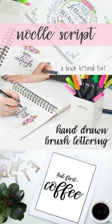 Noelle Script Brush Lettered Font | SoftArchive