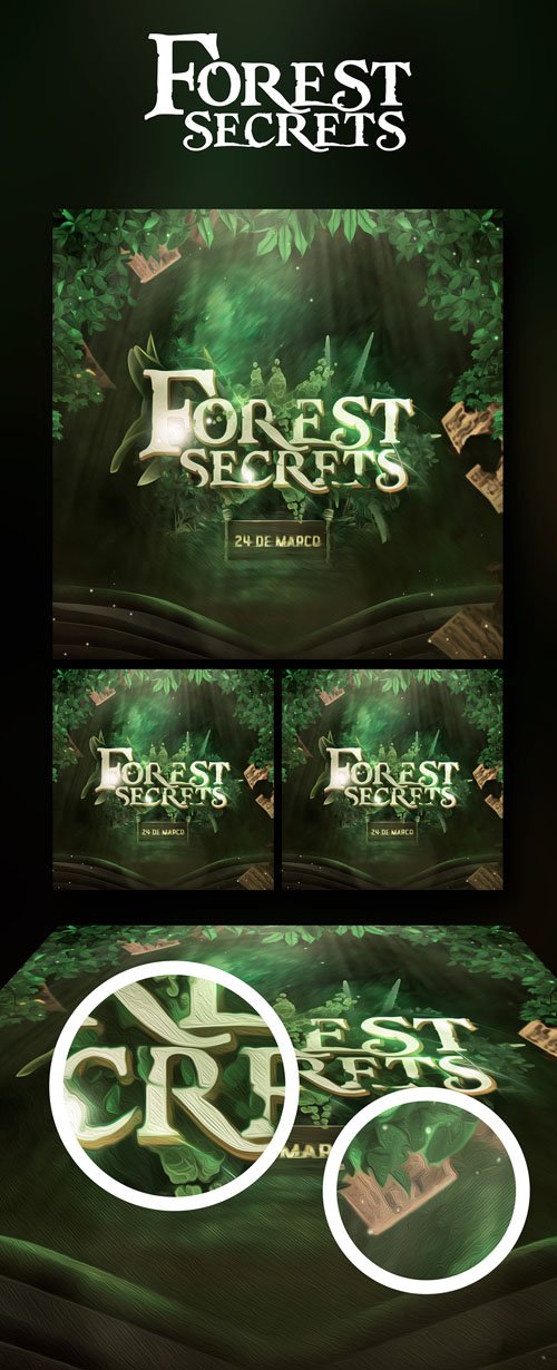 Forest Secrets PSD Template | SoftArchive