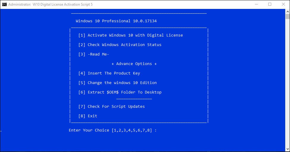 Windows 10 Digital License Activation Script 5 0 SoftArchive