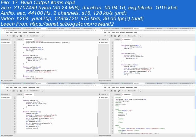Google Apps Script - Google Site and Web apps - Spreadsheet | SoftArchive