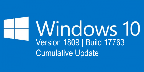 Cumulative Update for Windows 10 Version 1809: OS Build 17763.557 (Jun ...