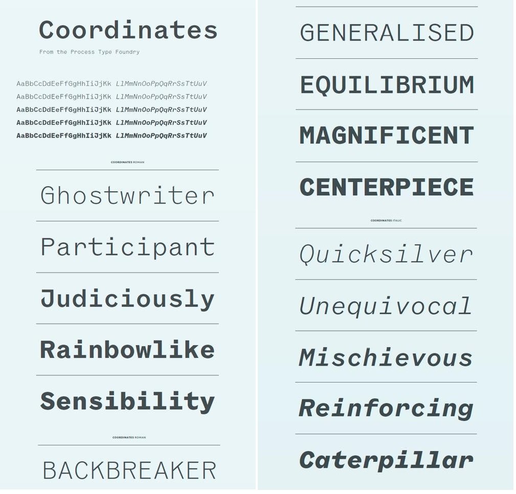 Coordinates Font Family | SoftArchive