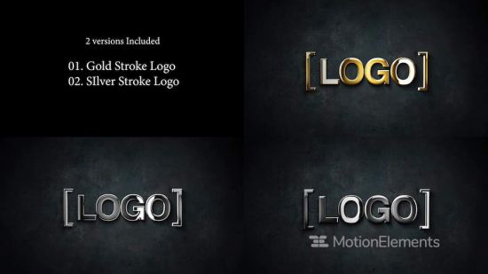 MotionElements - Gold And Silver Stroke 3D Logo Animation - 11594500 ...